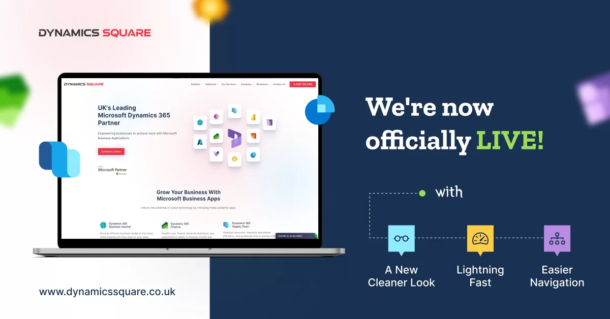 Announcing the Launch of Our New Website | Dynamics Square